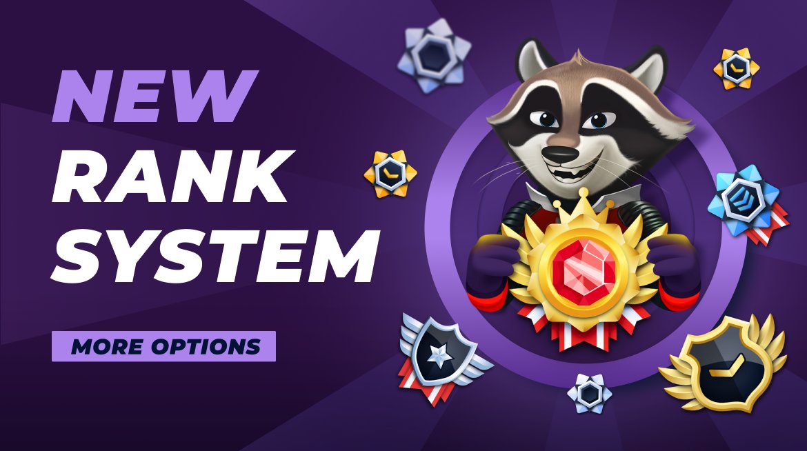 New Rank System – Level Up Easily